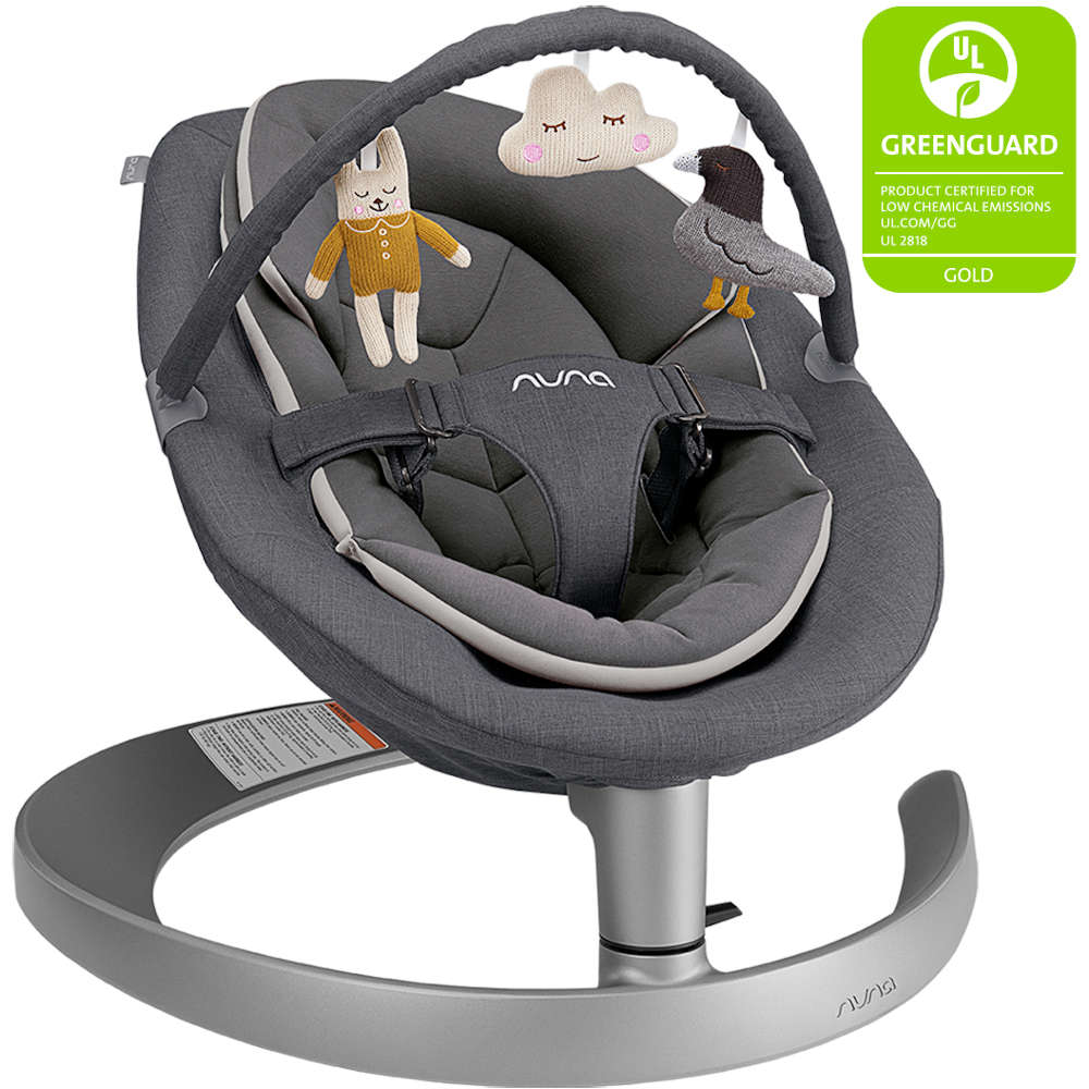 Nuna Leaf Grow Stand-Up Baby Bouncer | Happy Mango